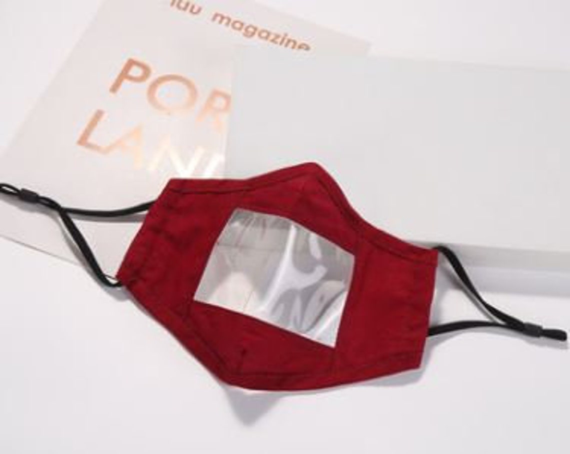 Clear Face Mask for ASL, Teacher, Lip Reading, Hard of Hearing Deaf ...