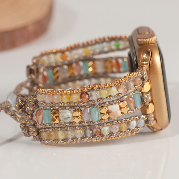 Beaded Watch Band - Etsy