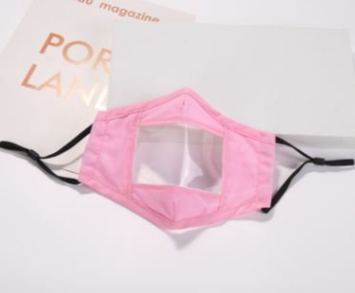 Clear Face Mask for ASL, Teacher, Lip Reading, Hard of Hearing Deaf ...