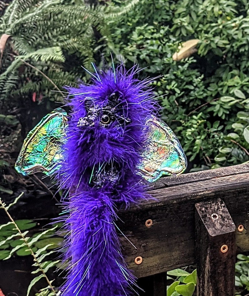 Purple Winged Baby Dragon Shoulder Puppet Action Figure With - Etsy