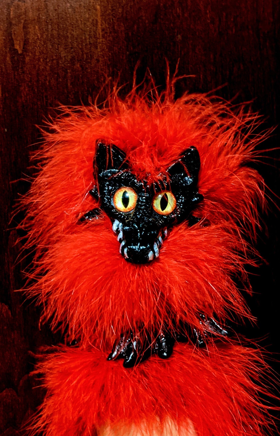 Red Dragon Shoulder Puppet Cable Operated Lifelike Action Figure With ...