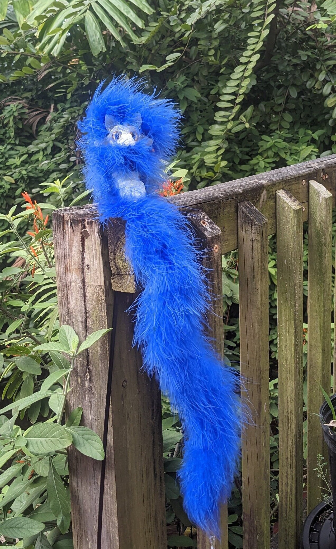 White Blue Baby Dragon Shoulder Puppet Lifelike Action Figure W/ Motion ...