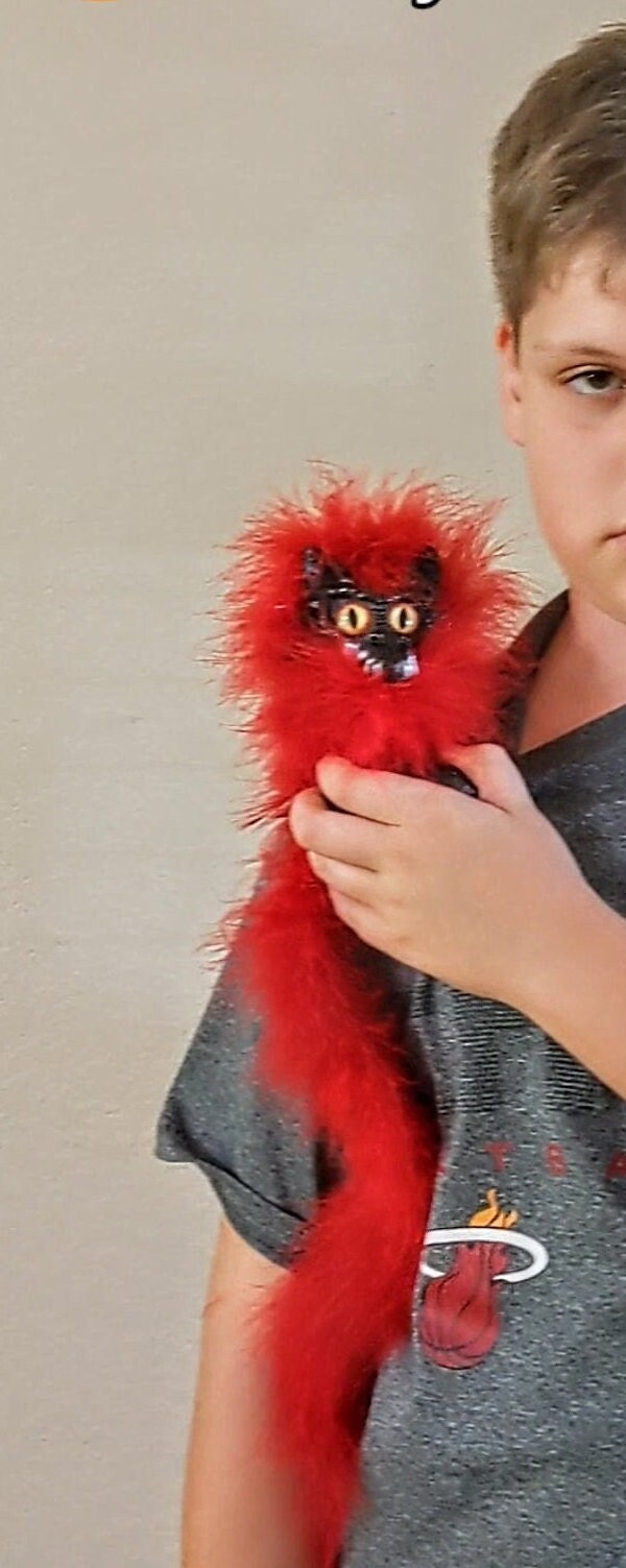 Red Dragon Shoulder Puppet Cable Operated Lifelike Action Figure With ...