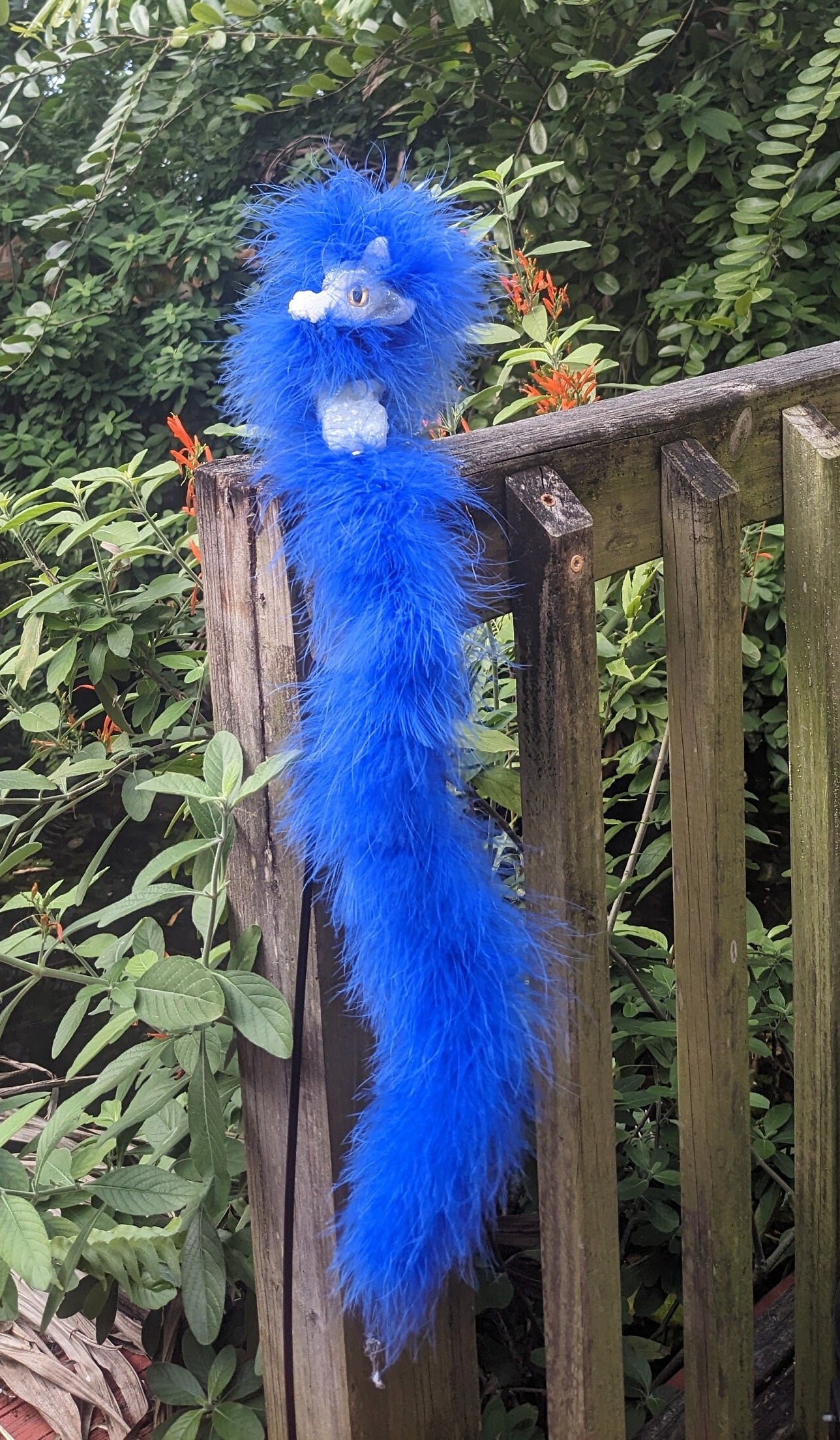 White Blue Baby Dragon Shoulder Puppet Lifelike Action Figure W/ Motion ...