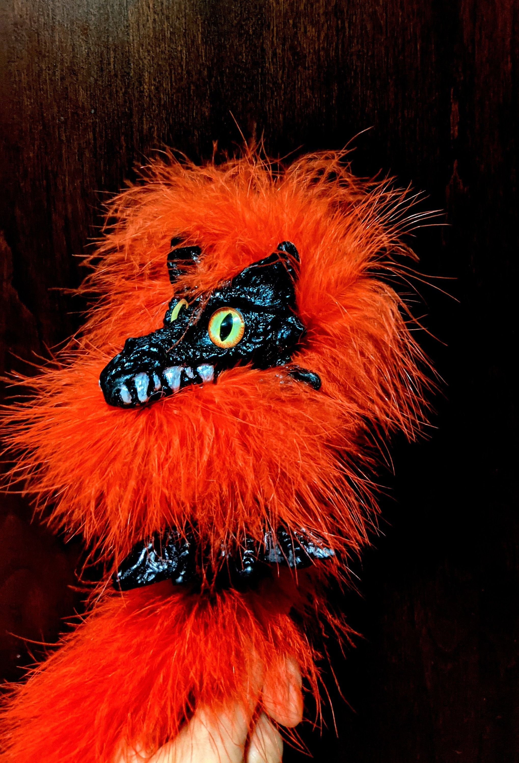 Red Dragon Shoulder Puppet Cable Operated Lifelike Action Figure With ...