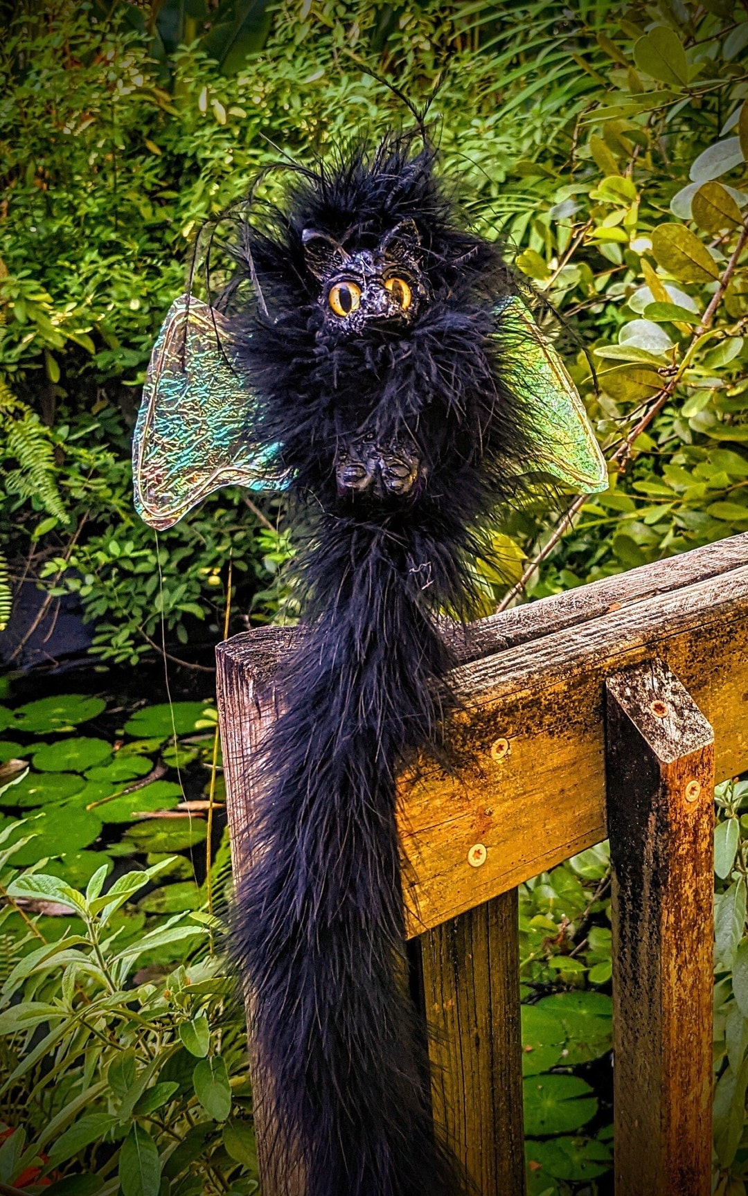 Black Winged Baby Dragon Shoulder Puppet Larp Action Figure W/ Life ...