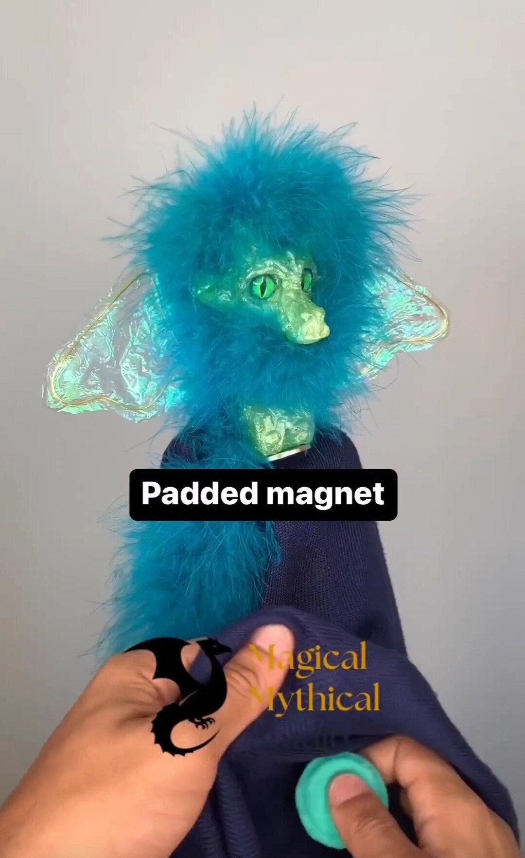 Mermaid Dragon Shoulder Puppet With Wings Life Like Action Figure Cable ...