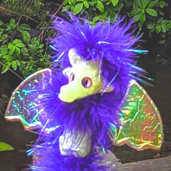 Purple Winged Baby Dragon Shoulder Puppet Action Figure With Motion ...
