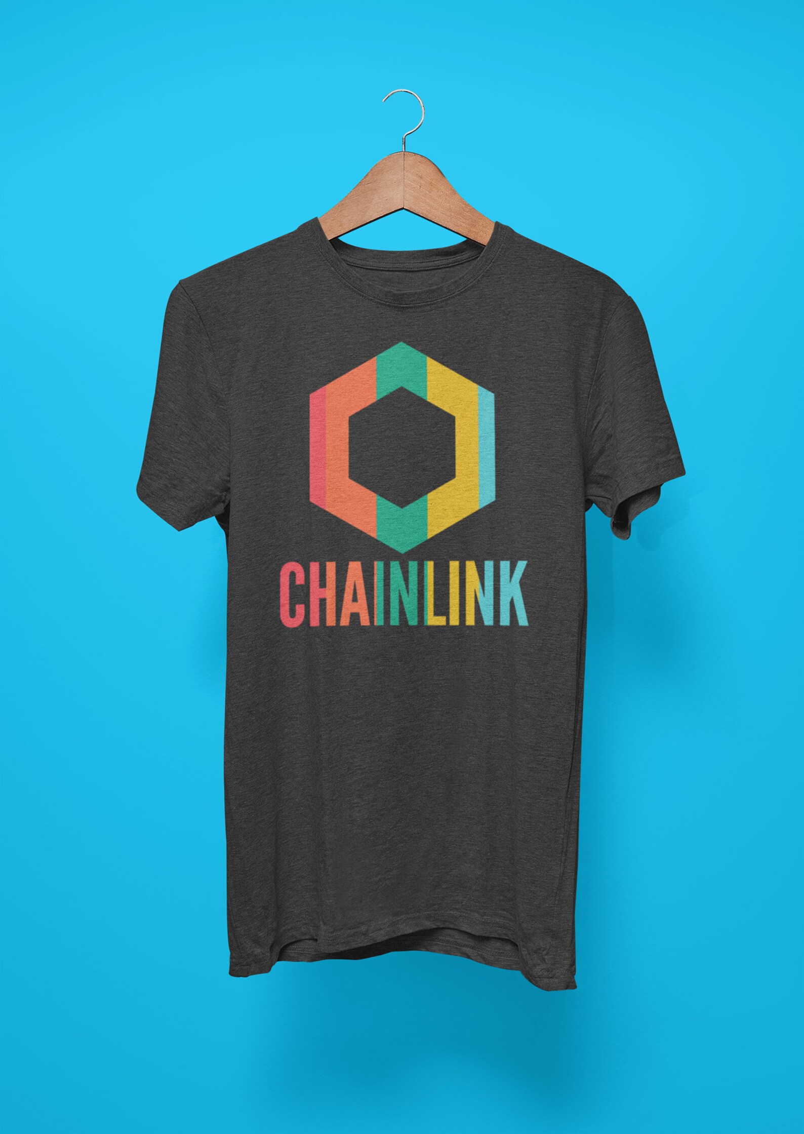 Chainlink Colors Sunset Shirt | Chainklink Crypto Tshirt | LNIK ...