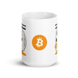 Fueled by Bitcoin and Coffee Mug | Cryptocurrency Tea | Bitcoin Gift - Etsy