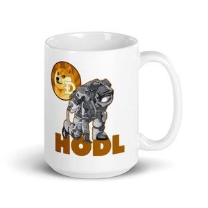 Dogecoin Mug HODL Dogecoin Dogecoin DOGE Cryptocurrency Coffee Cup ...
