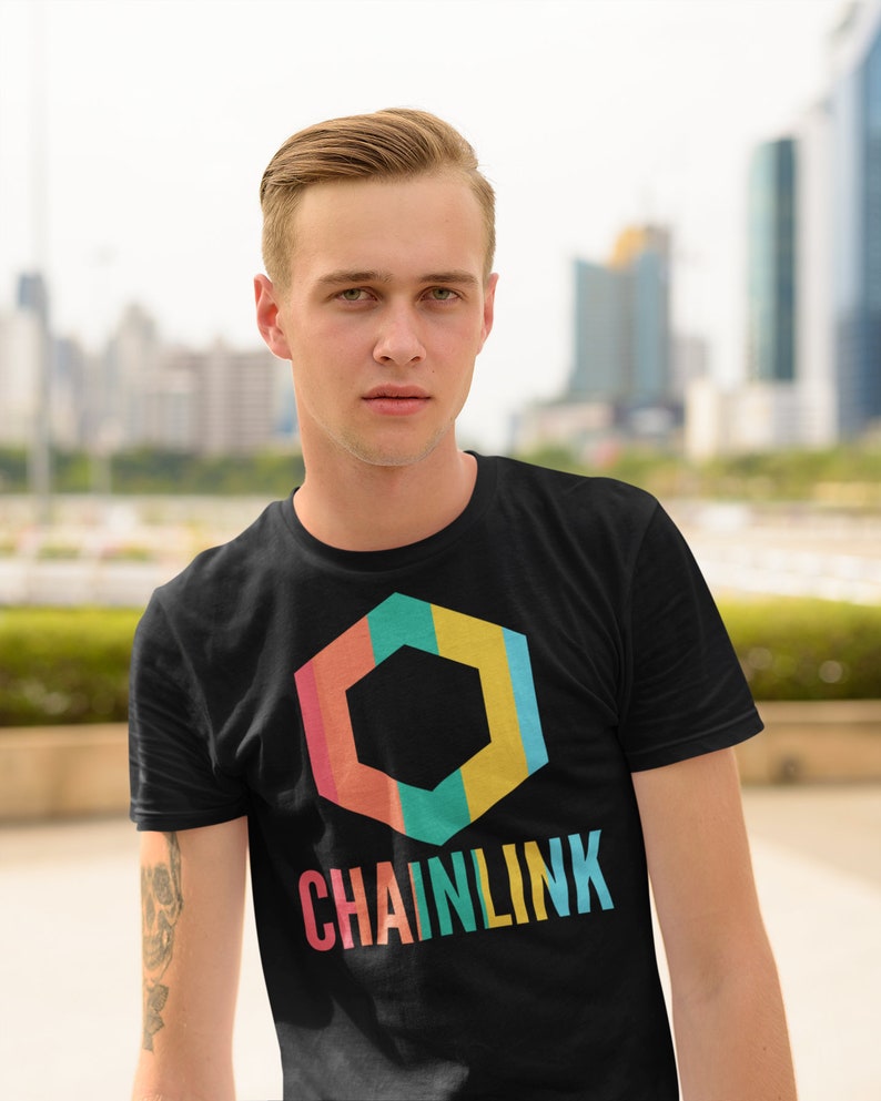 Chainlink Colors Sunset Shirt Chainklink Crypto Tshirt | Etsy