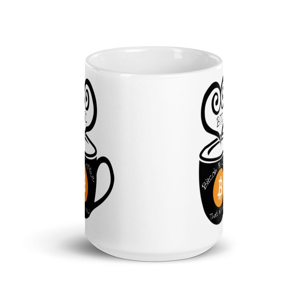 Bitcoin and Coffee Mug | Bitcoin Mug | BTC Crypto Cup | Cryptocurrency ...