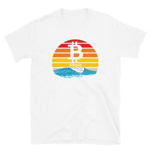 Ride the Bitcoin Wave Sunset Shirt | Bitcoin Crypto T Shirt | Bitcoin ...