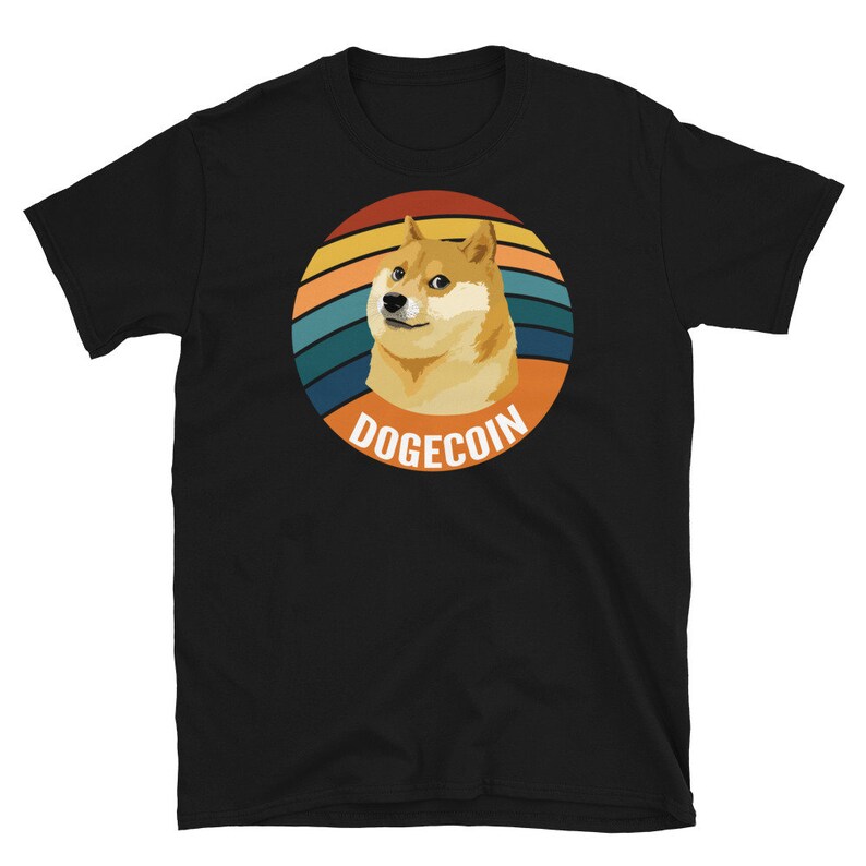 Dogecoin Oval Sunset Shirt | Dogecoin Crypto Tshirt | DOGE ...
