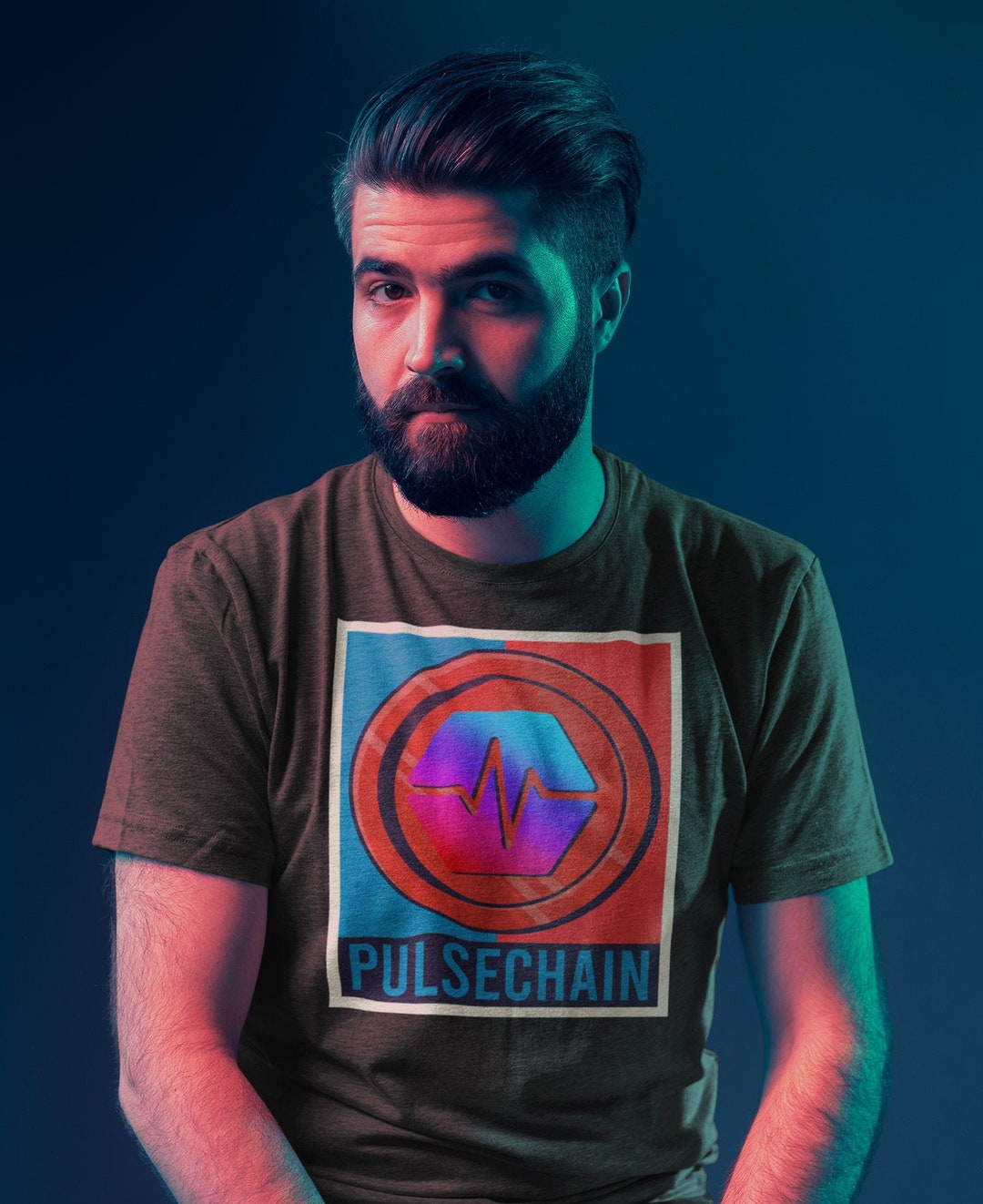 Pulsechain PLS Logo Vintage Retro Crypto Shirt Pulsechain ...
