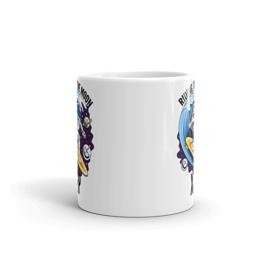 XRP Riding To The Moon Mug XRP Coffee Mug Ripple XRP | Etsy