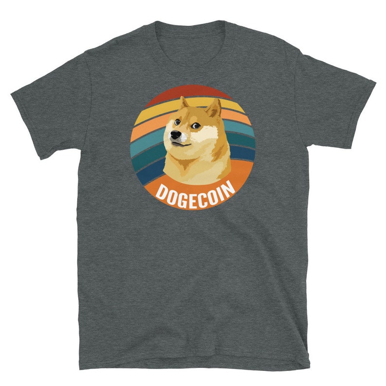 Dogecoin Oval Sunset Shirt Dogecoin Crypto Tshirt DOGE - Etsy