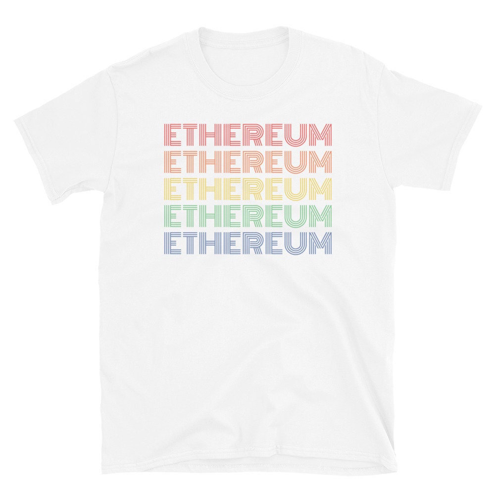 Ethereum Colors Shirt Ethereum ETH Crypto T Shirt Ethereum | Etsy