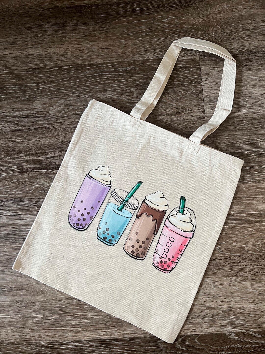 Bubble Tea Lover Tote Bag/ Bubble Tea Lover/ Hot Girl Tote Bag/ Boba ...