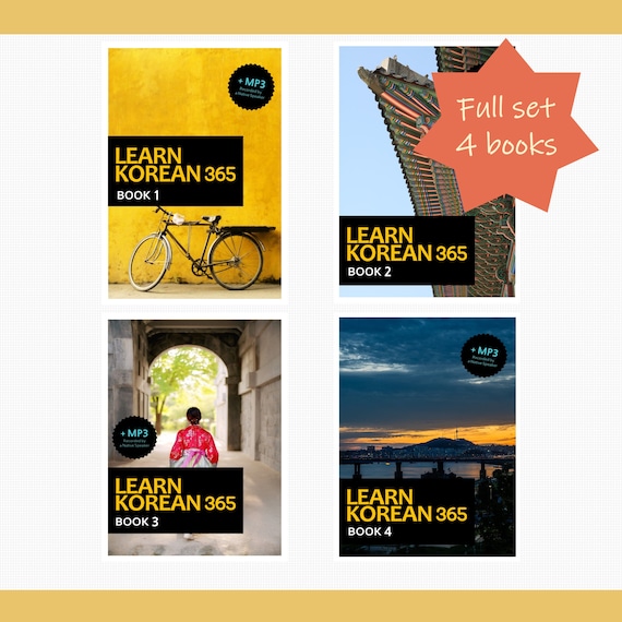 Conjunto de 4 libros Aprenda el libro coreano 1 4 PDF | Etsy