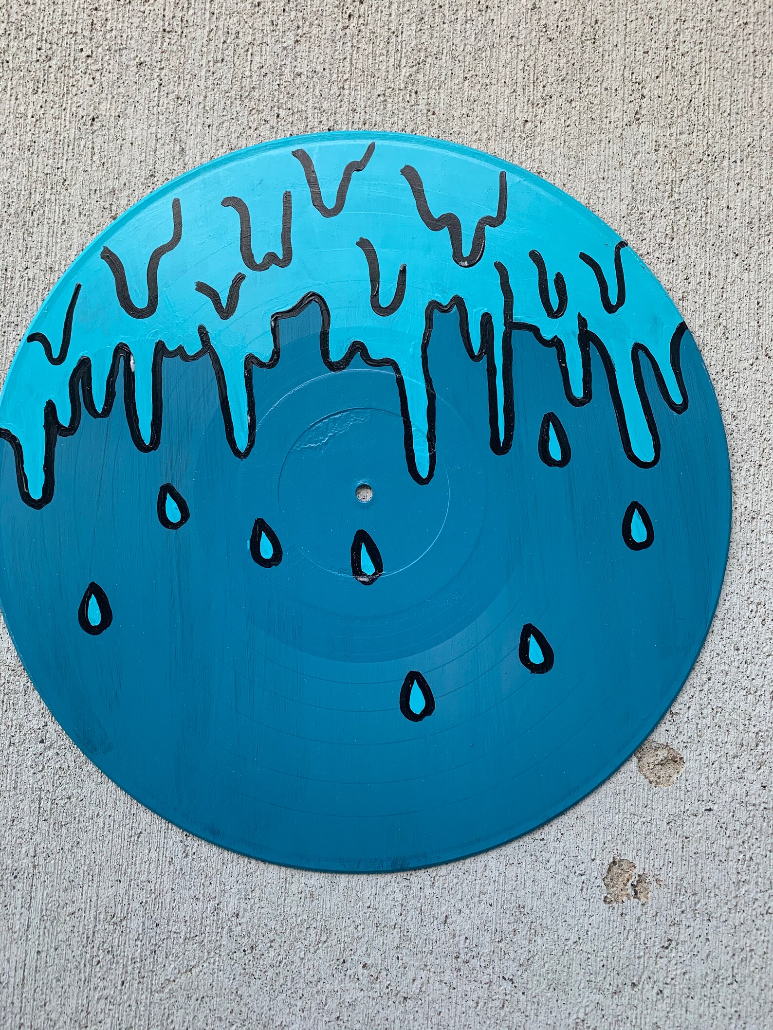 Drip Record Art | Etsy