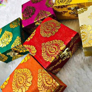 Lot of 100 Indian Handmade Leaf Print Sweet Boxes, Indian Bridesmaid ...