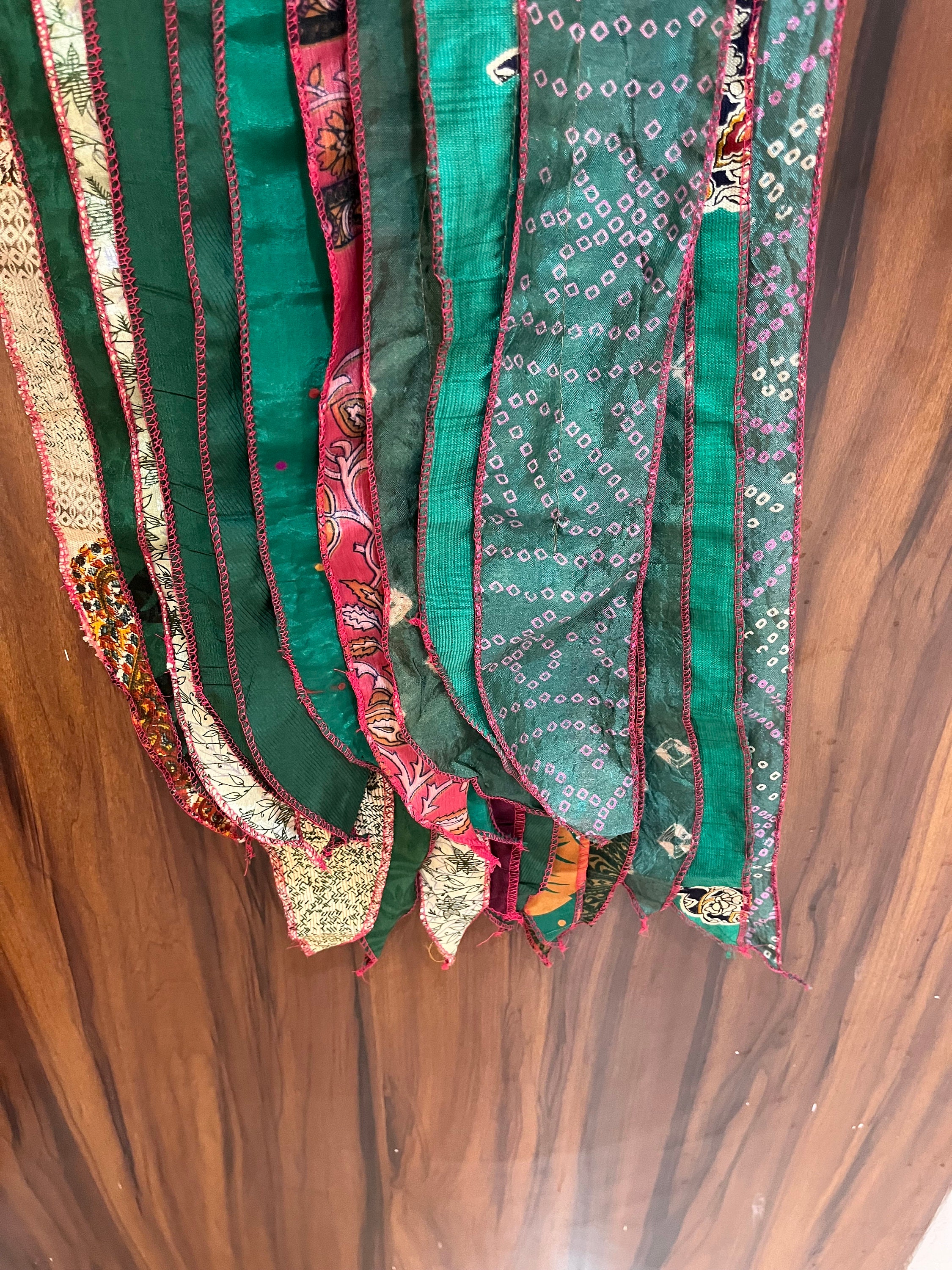 Handmade Patchwork Silk Sari Scarves - Wholesale Lot Indian Multi Layer ...