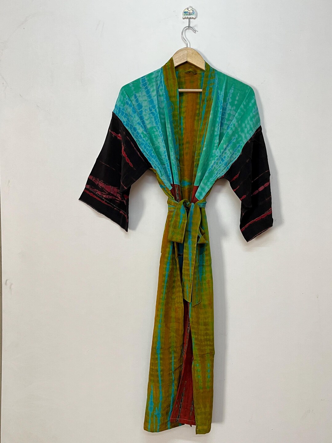 Tie Dye Kimono, Kimono Robe, Luxury Resort Wear, Bikini Coverup, Beach ...