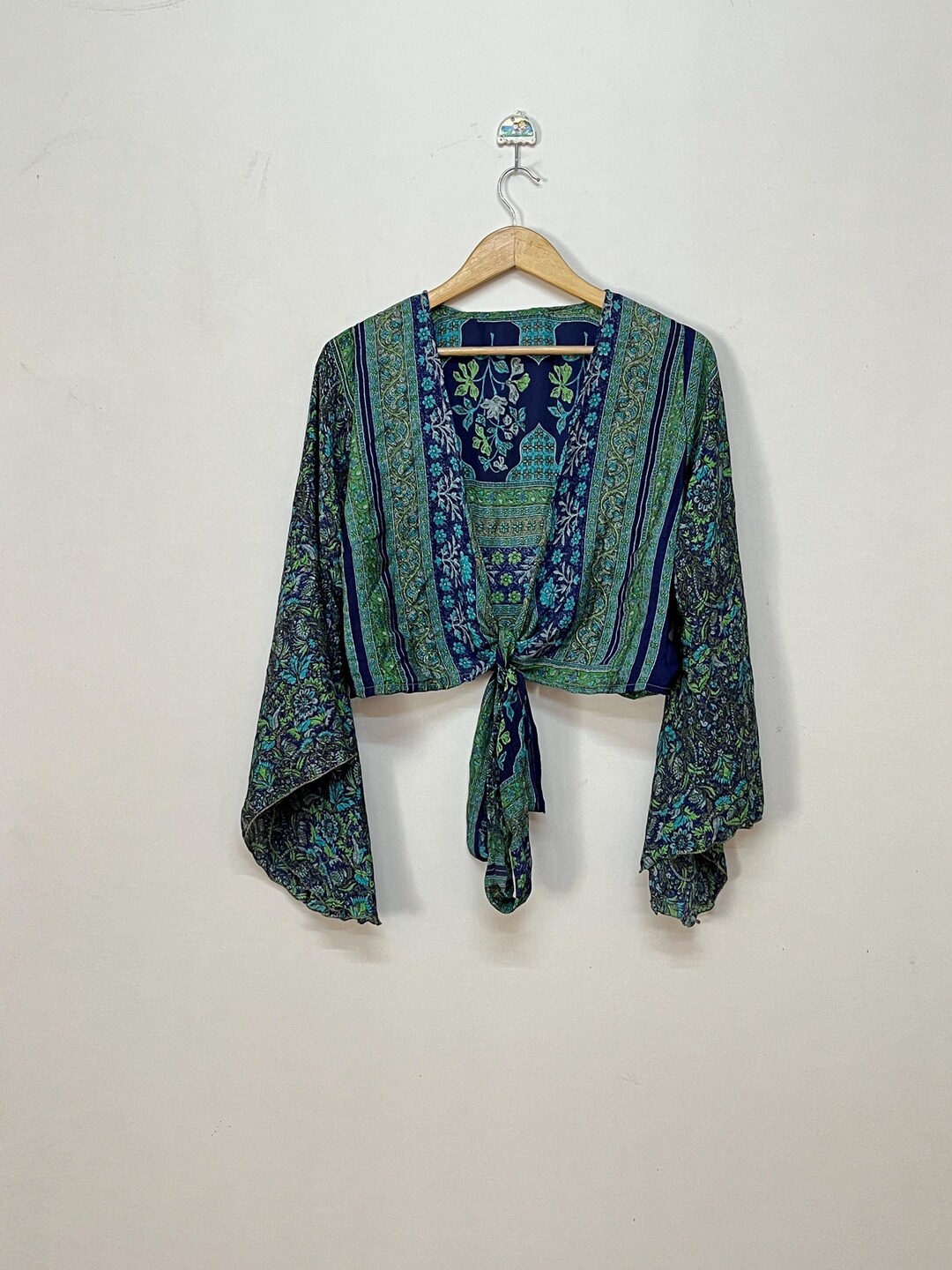 Indian Handmade Silk Crop Top / Summer Party Wear Top /one Size Boho ...