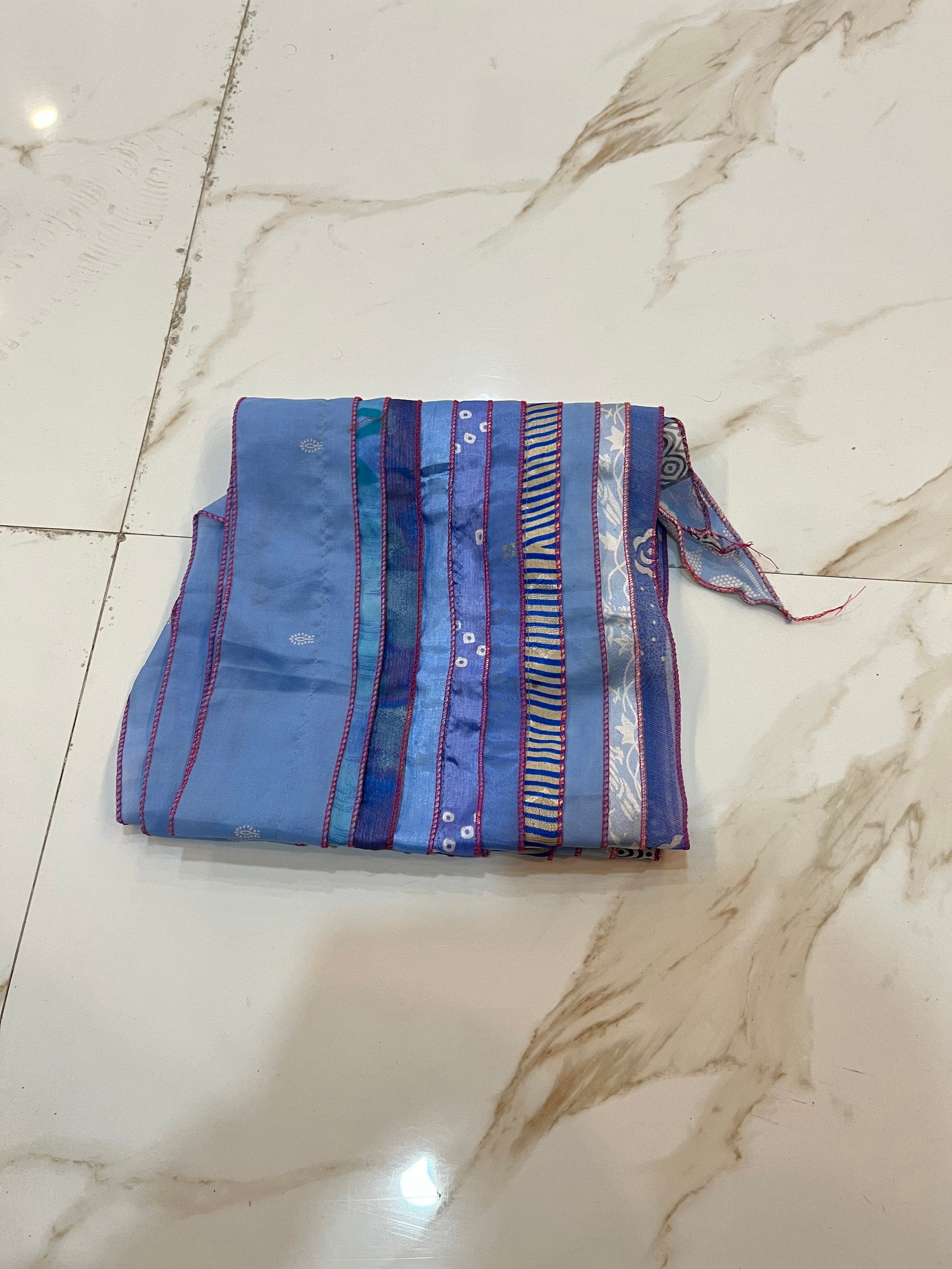 Handmade Patchwork Silk Sari Scarves - Wholesale Lot Indian Multi Layer ...