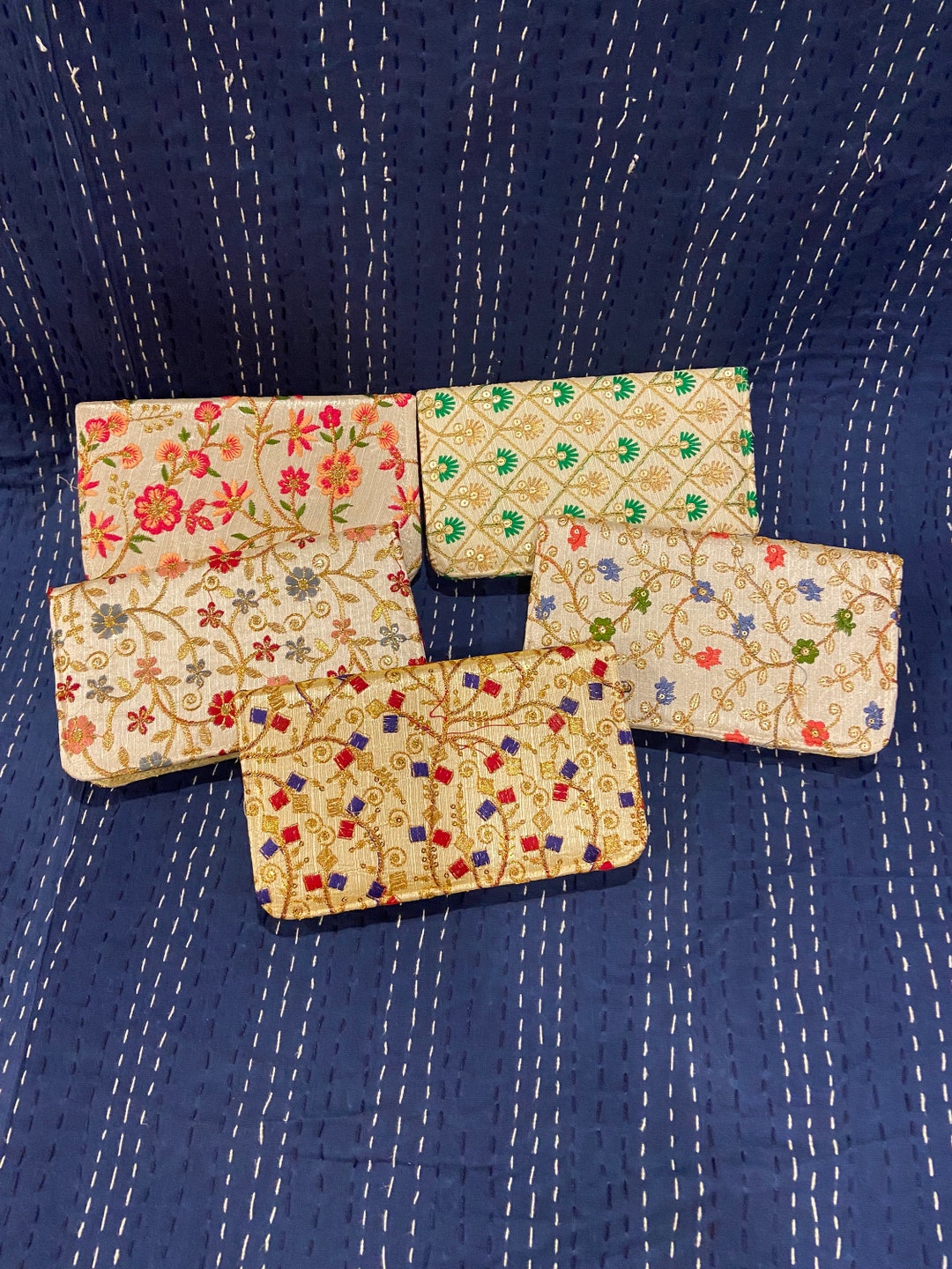 Indian Handmade Multi Color Clutch Purse Potli Bags / Women's ...