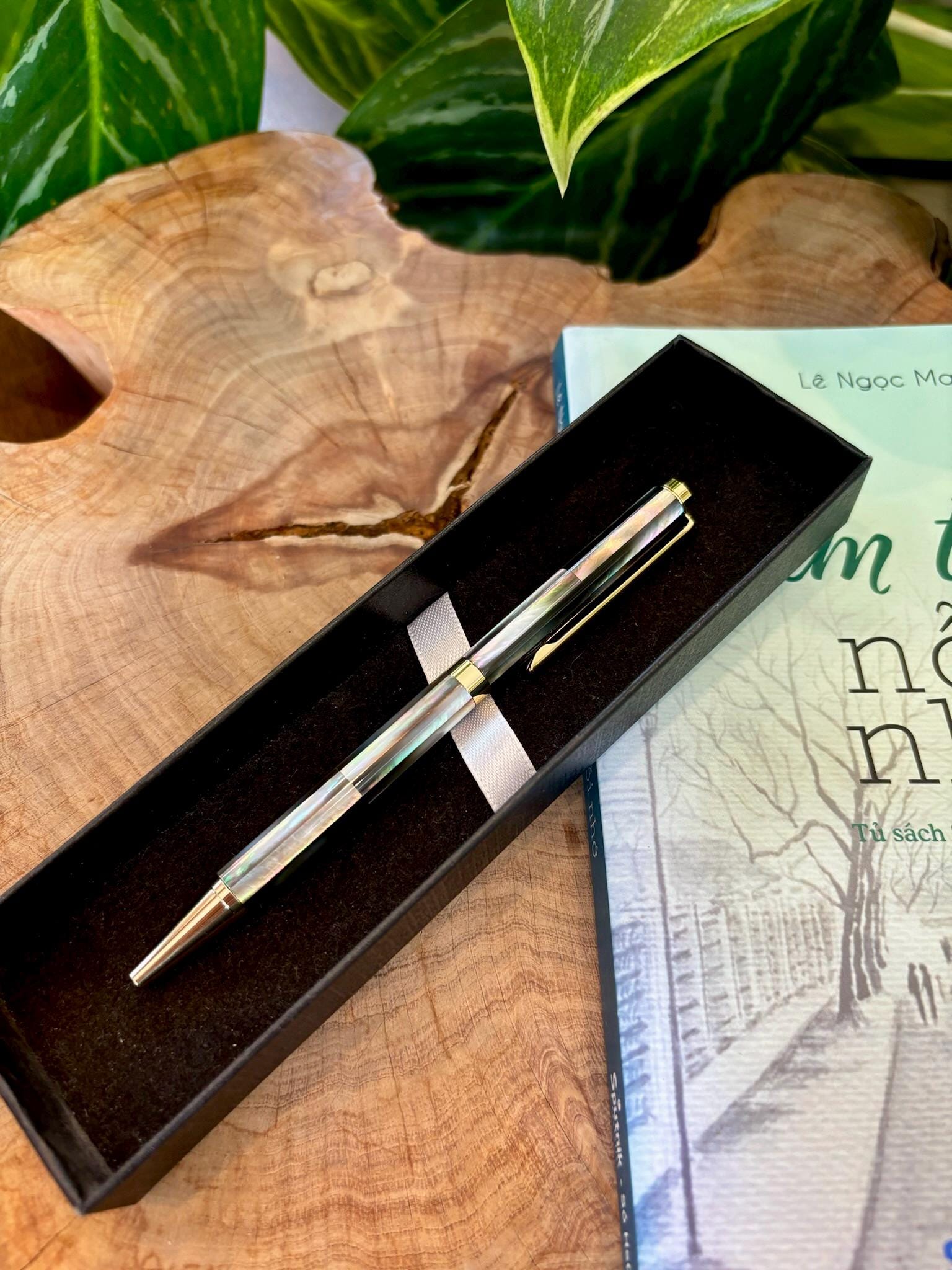 Handmade Mother of Pearl Inlay Pen | Elegant Desk Accessory | Mother's ...