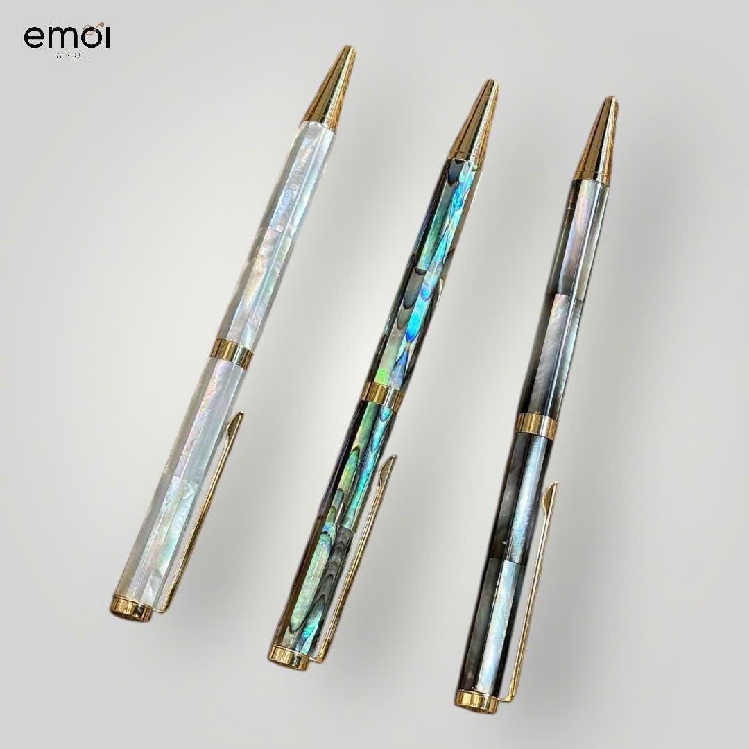Handmade Mother of Pearl Inlay Pen | Elegant Writing Gift | Sustainable ...