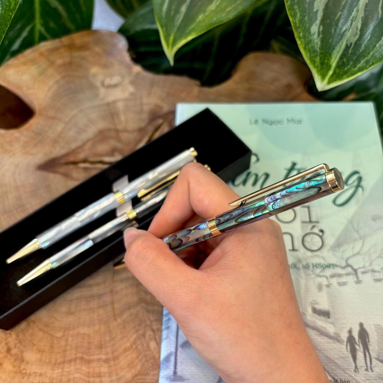 Handmade Mother of Pearl Inlay Pen | Elegant Desk Accessory | Mother's ...
