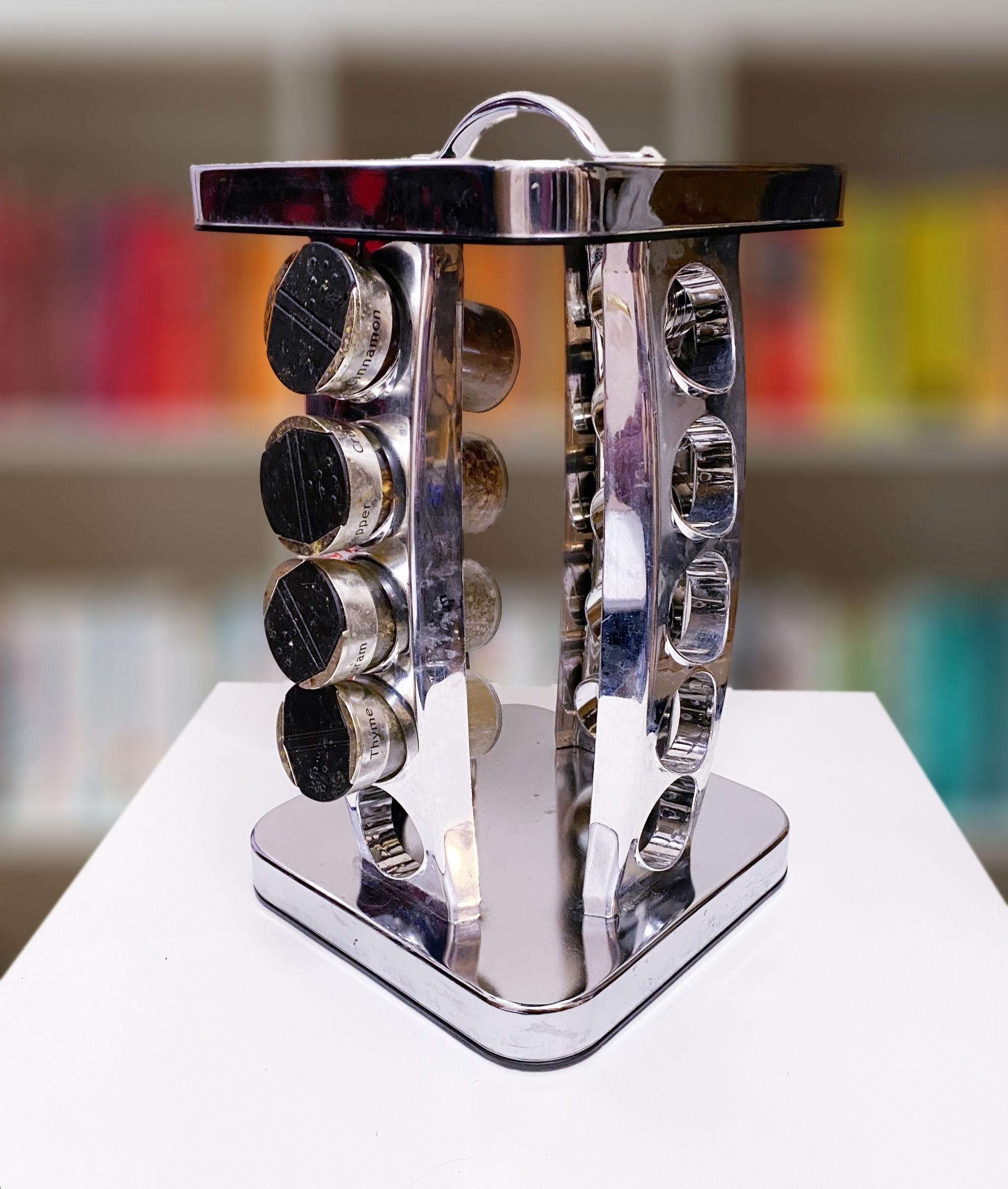 Vintage Counter Top Rotating Spice Rack Carousel Tower Spice Rack ...