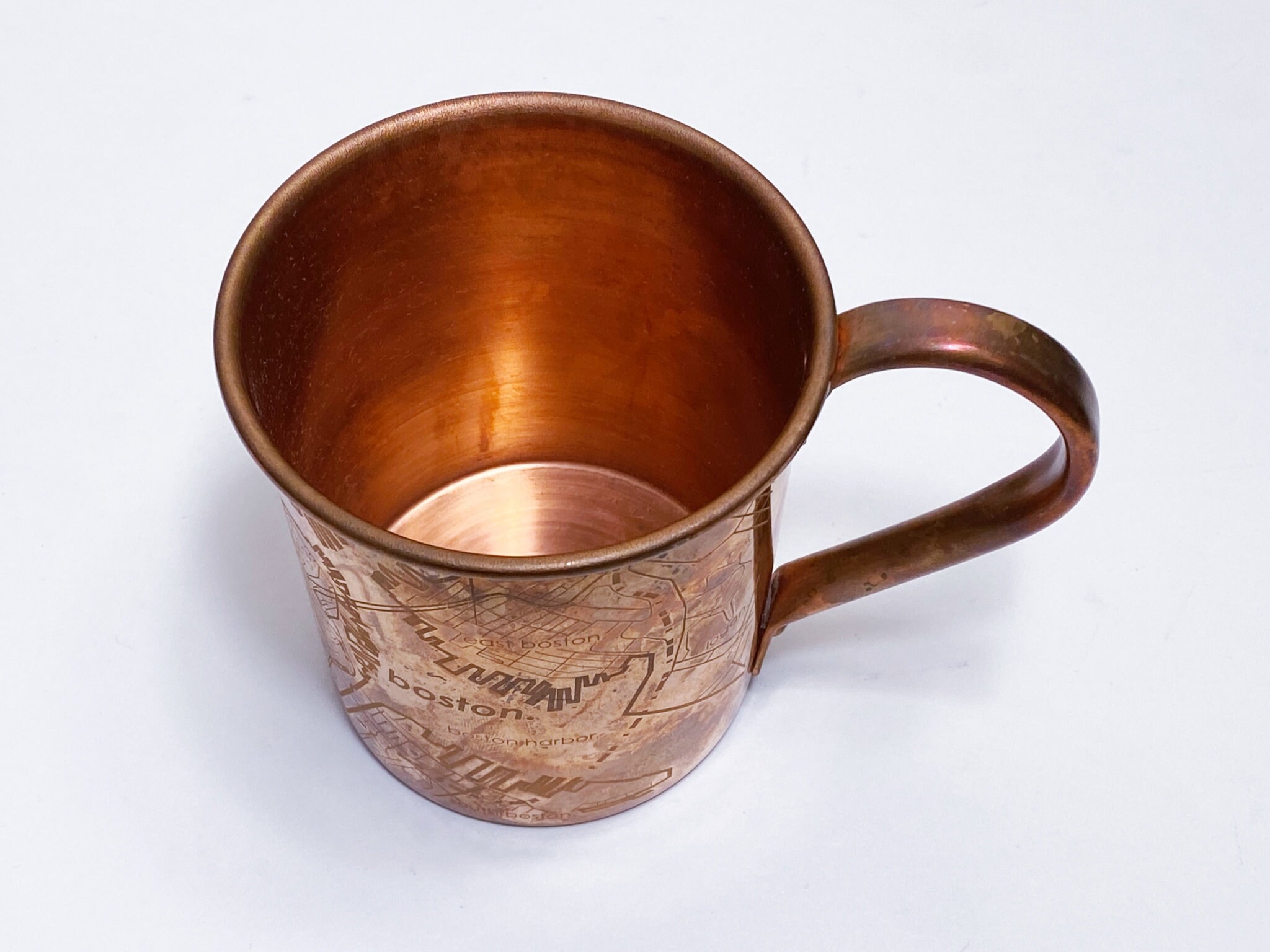 Vintage Boston Copper Cup Mug - Etsy