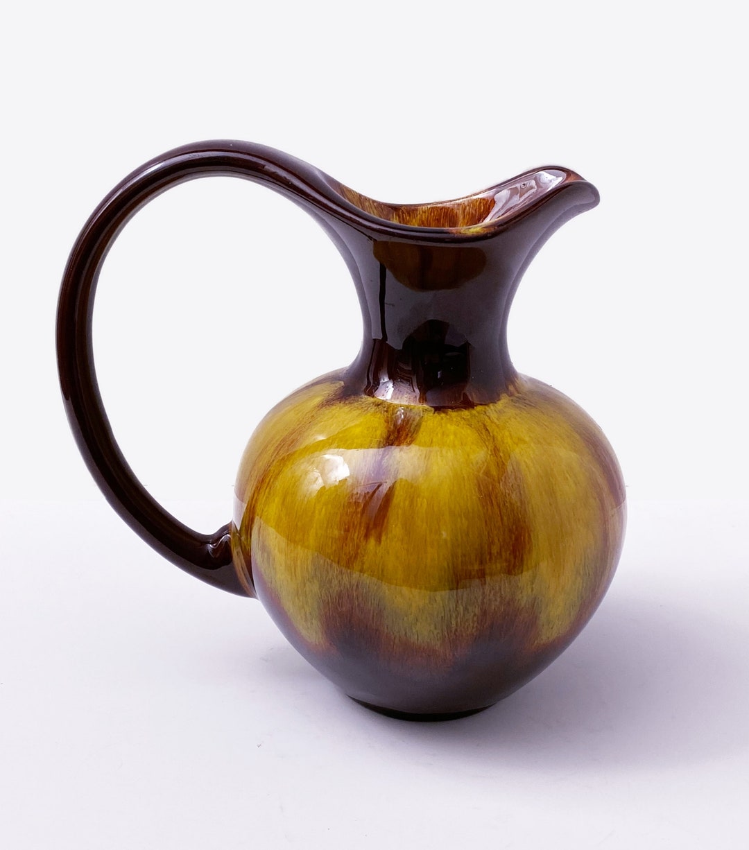 Blue Mountain Pottery Pitcher BMP Collingwood Canada Collectible Gold ...