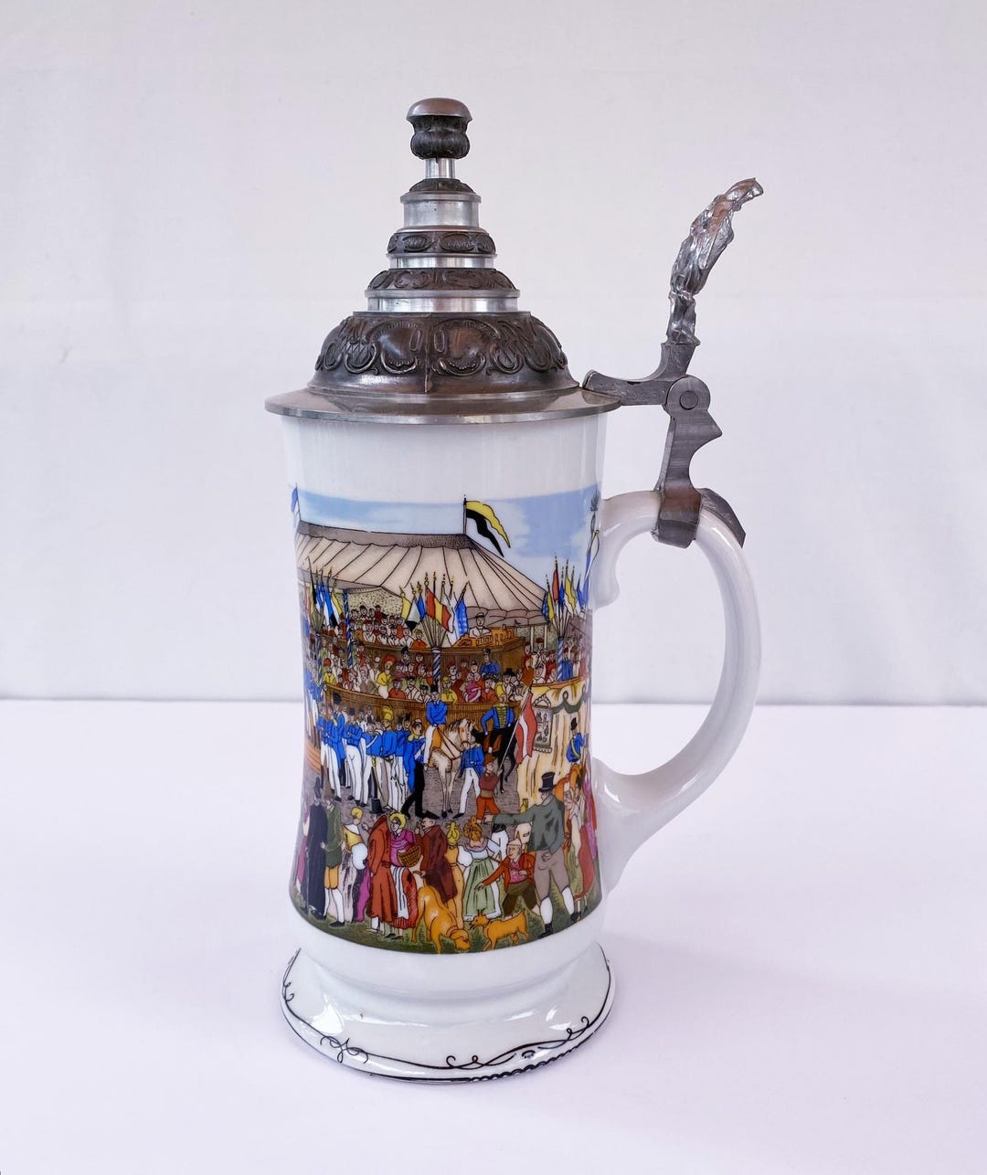 Vintage German Beer Stien West Germany Stein With Pewter Lid ...