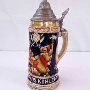 Vintage German Beer Stien West Germany Stein With Pewter Lid ...
