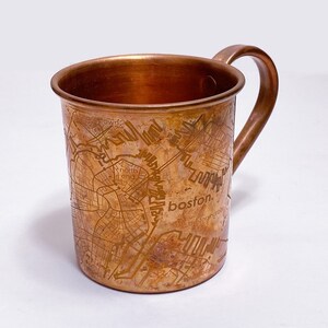 Vintage Boston Copper Cup Mug - Etsy