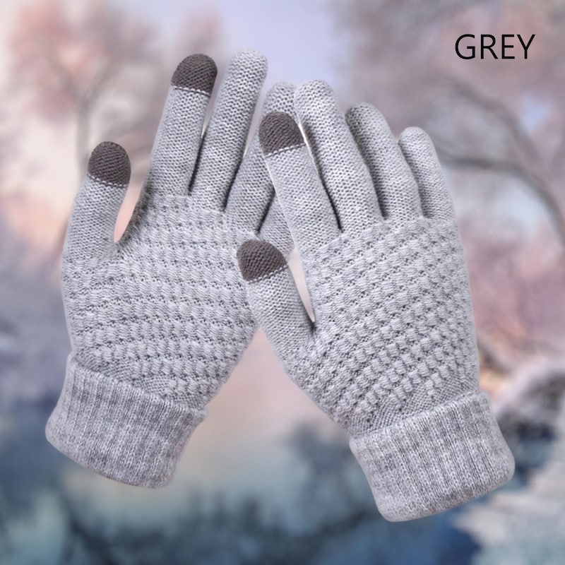 Knit Winter Gloves Women - Etsy
