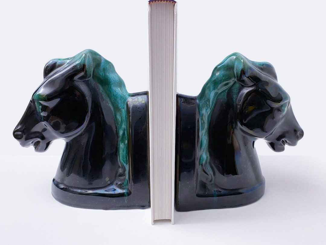 Blue Mountain Pottery Horse Head Bookends BMP Collingwood Canada ...