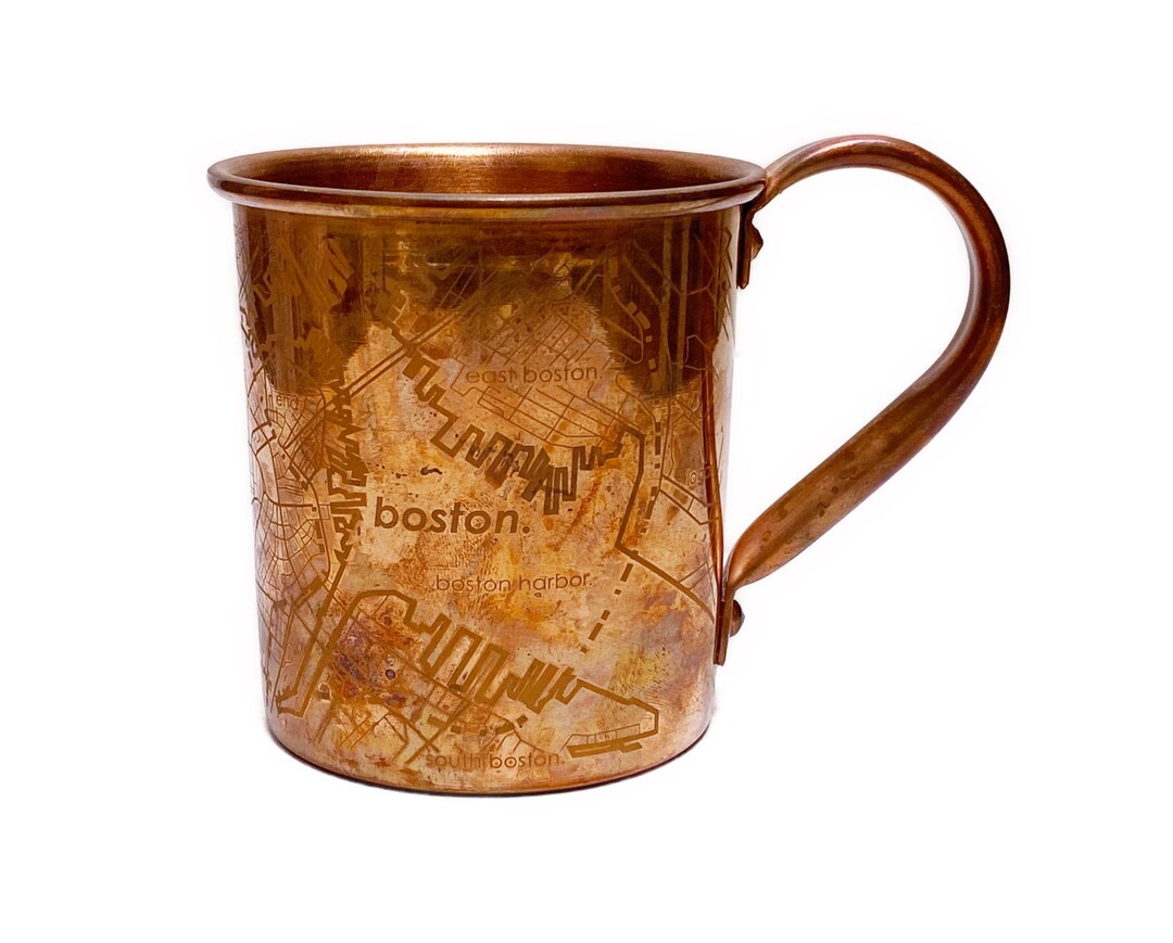 Vintage Boston Copper Cup Mug - Etsy