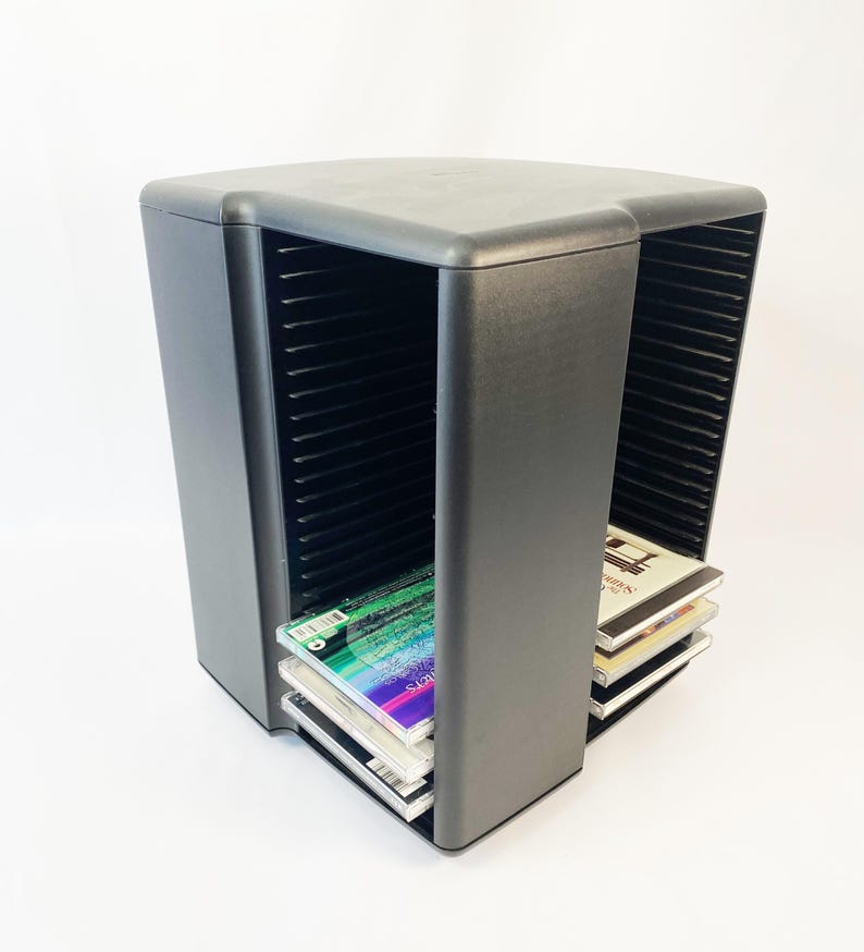 Vintage Laserline Rotating CD DVD Tower: Hard Plastic Media Storage - Etsy