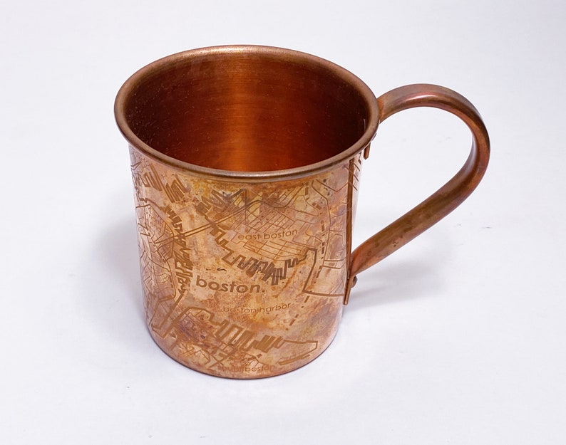 Vintage Boston Copper Cup Mug - Etsy