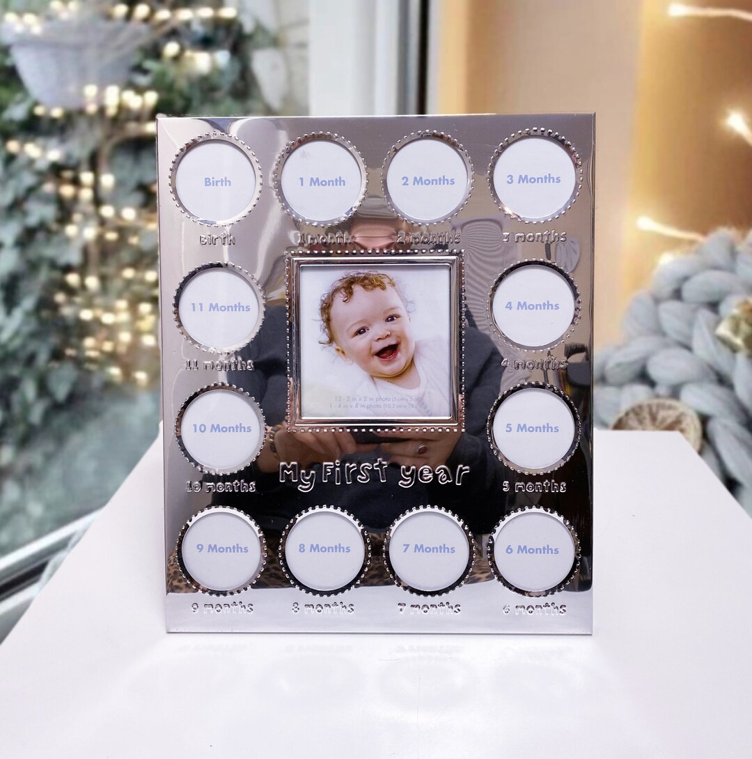 Vintage Baby's First Year Picture Frame: 12-month Keepsake - Etsy