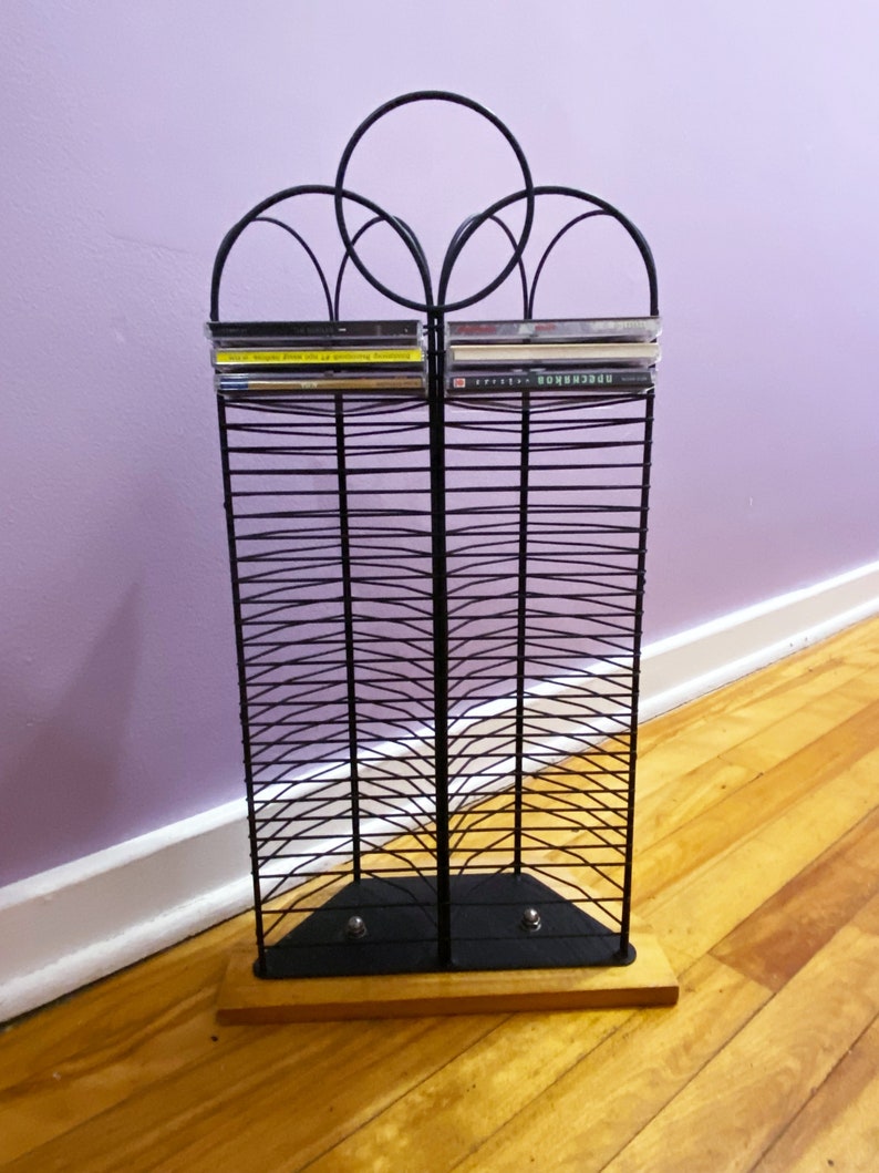 Vintage Steel Storage Holder Case Tower 56 Disc CD Holder - Etsy