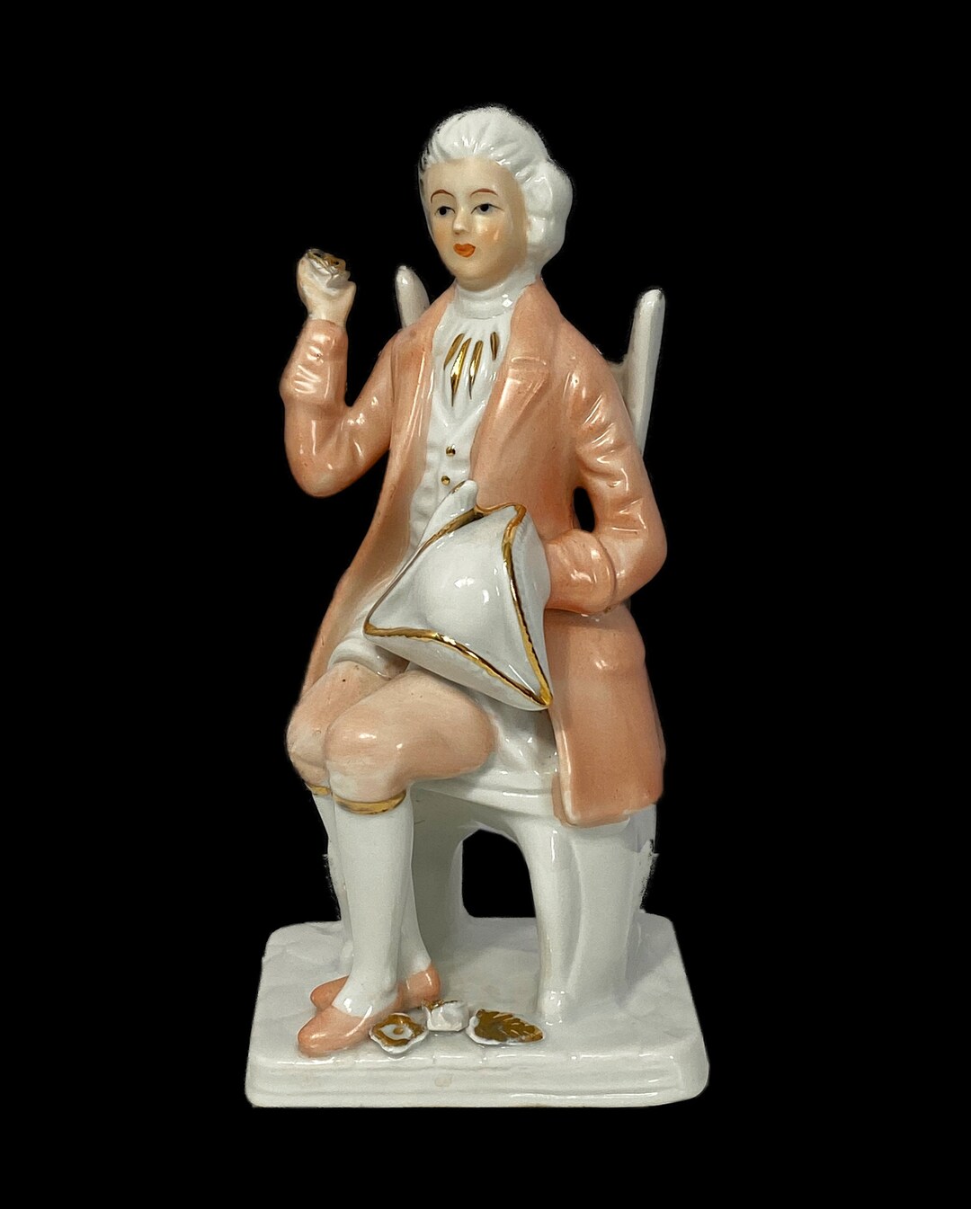 Vintage Regency Era Young Man Porcelain Figure Victorian Statuette ...