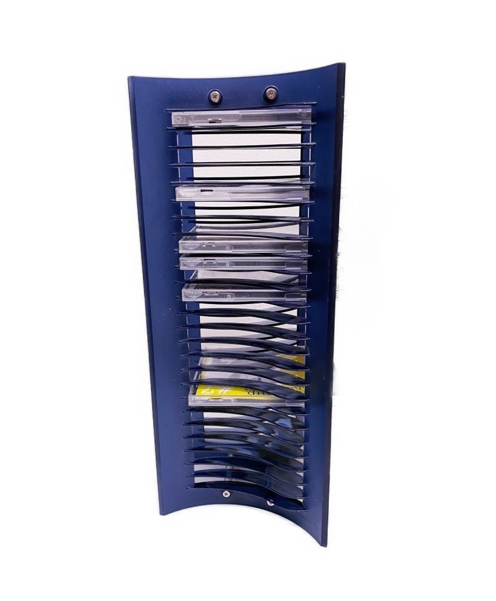 Vintage Storage Holder Case Tower 25 Disc CD Holder Tower Rack CD ...